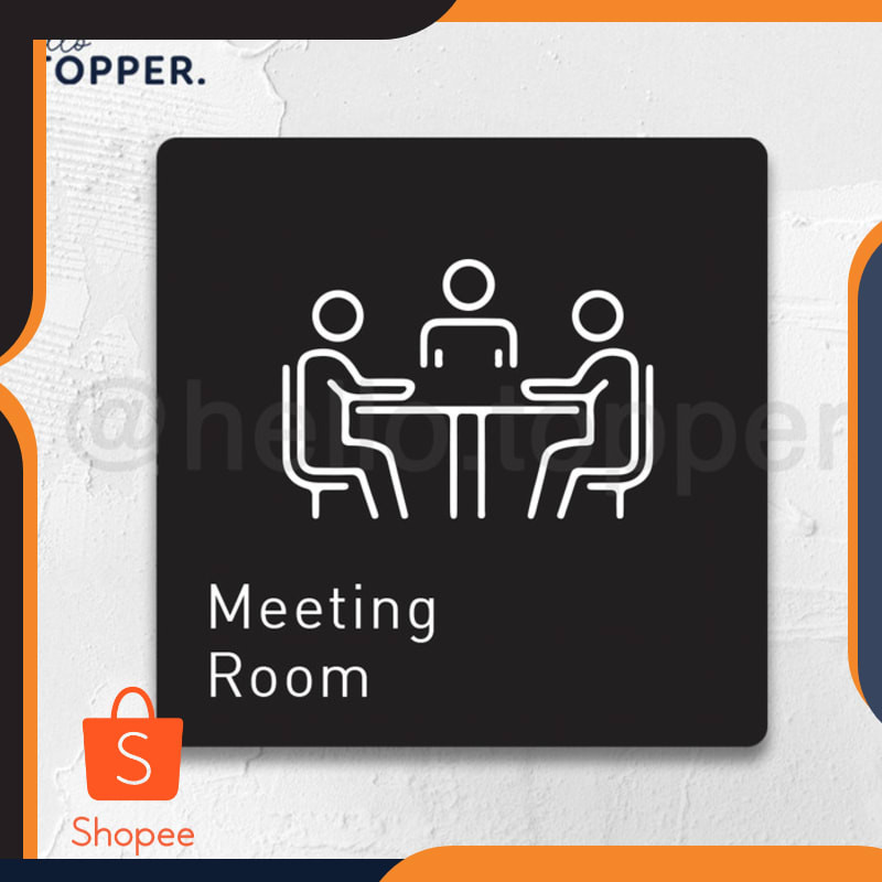 Jual Promo Sign Akrilik Meeting Room Print | Sign Board Akrilik | Sign ...