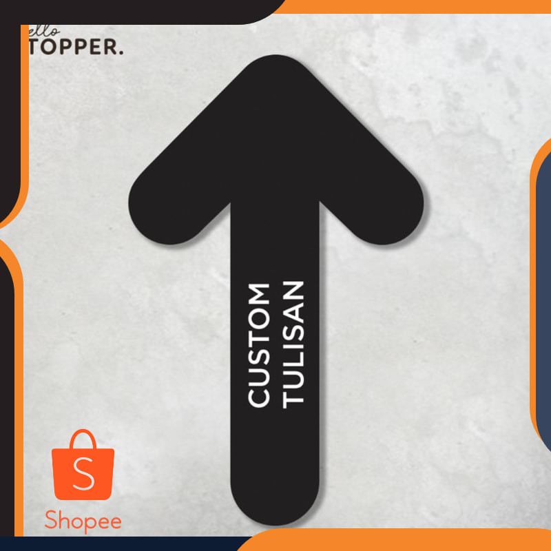 Jual Grosir Custom Tulisan Sign Akrilik Panah Penunjuk Arah Tempat UV ...