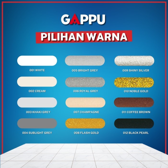 Jual Ready GAPPU - Premium Epoxy Tile Grout ( Nat Lantai Marmer Keramik ) | Shopee Indonesia