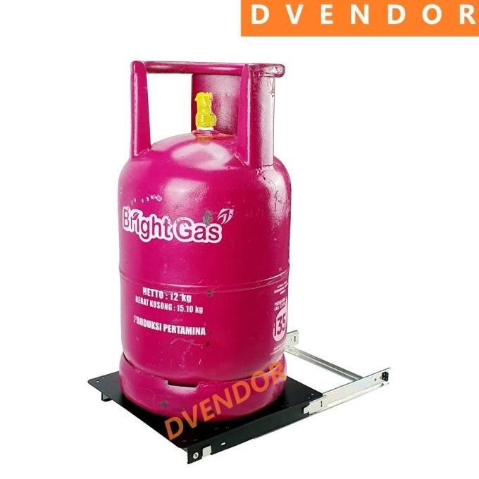 Jual RAK TEMPAT GAS TARIK SLIDING PULL OUT PORTER GAS LPG TRAY TROLI ...