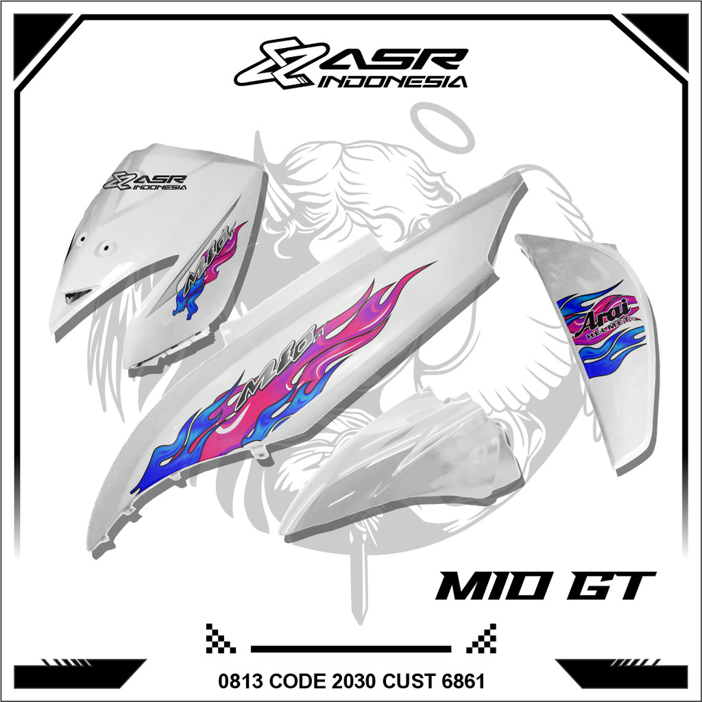 Jual STRIPING STIKER TRANSPARAN MIO GT ARAI2 STICKER MIO | Shopee Indonesia