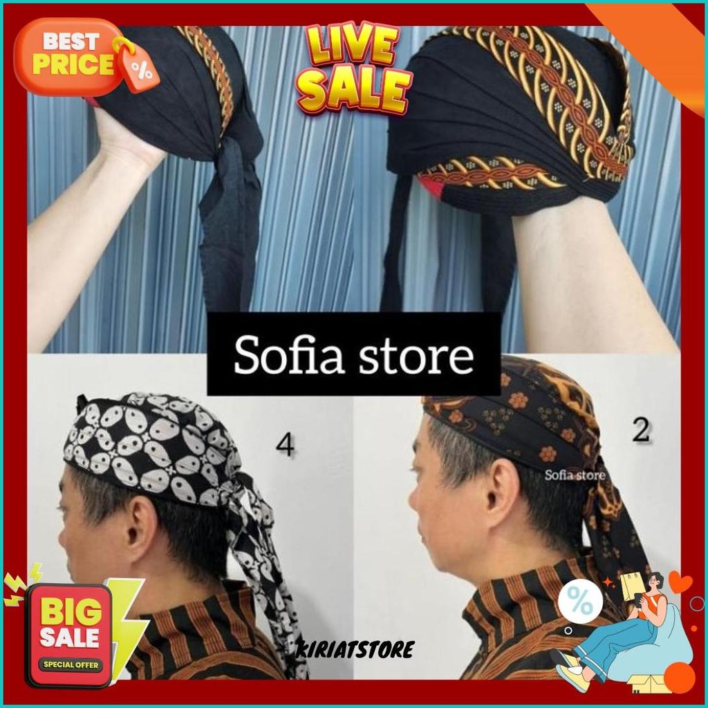 Jual [Maxim] Topi Karnaval Tradisional Pria Blangkon Dewasa Adat Jawa ...