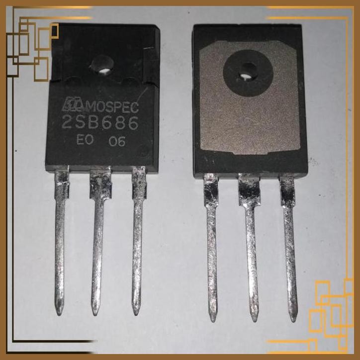 Jual [BSR] Transistor 2SB686 B686 Mospec Silicon PNP Bipolar 100V 6A ...