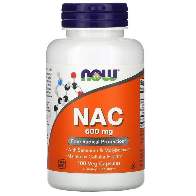 Jual NOW Foods NAC 600 mg 100 Veg Cap 1000 mg 120 Tablets immune liver ...