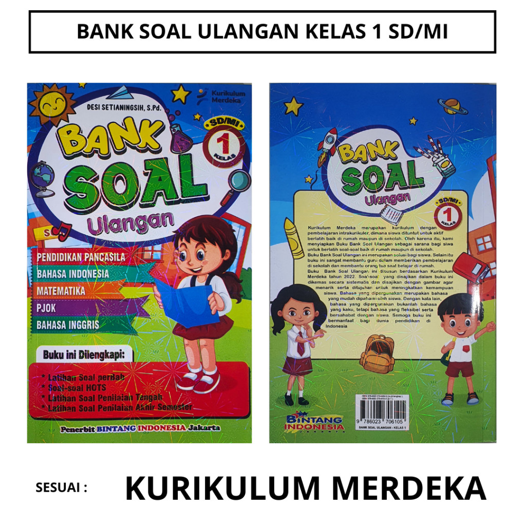 Jual BUKU BANK SOAL ULANGAN KURIKULUM MERDEKA - KELAS 1 s/d 6 SD/MI | Shopee Indonesia