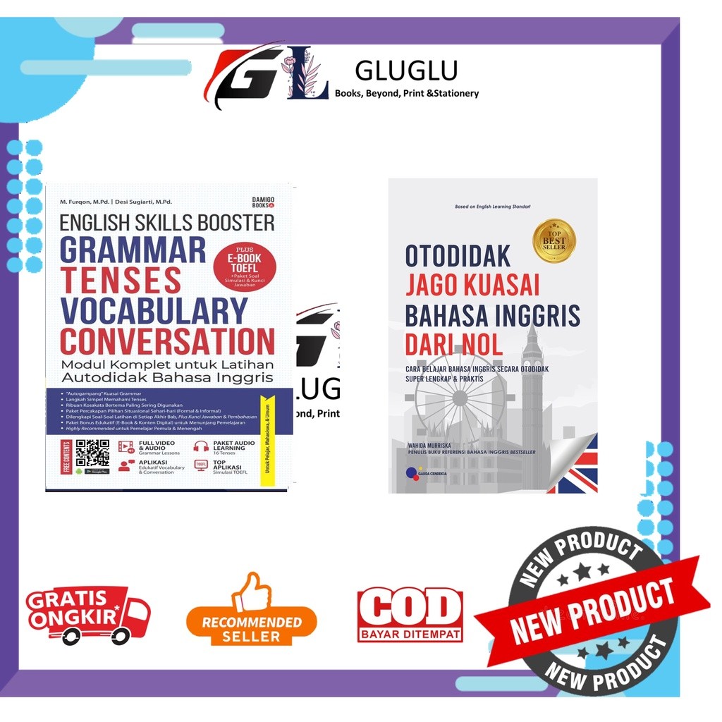 Jual Buku Belajar B. INGGRIS-English Skills Booster & Otodidak Jago Kuasai Bahasa Inggris Dari ...