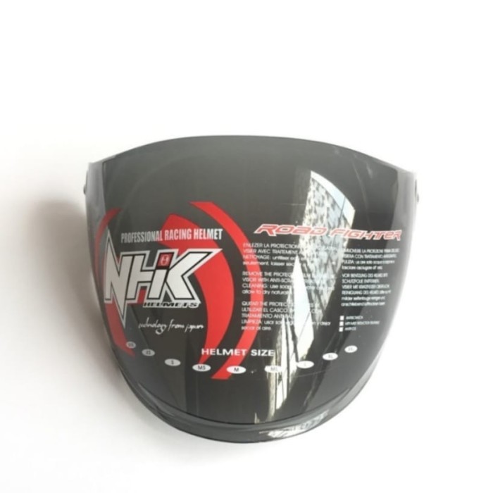 Jual Terlaris!! Visor Nhk R6 Dark Smoke Original Kaca Helm Hitam ...