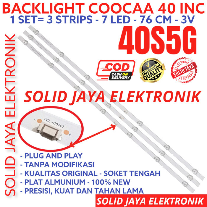 Jual Terlaris!! Backlight Tv Led Coocaa 40 Inc 50S5G 40S5 G Lampu Bl 7K 3V Coca Koka | Shopee ...