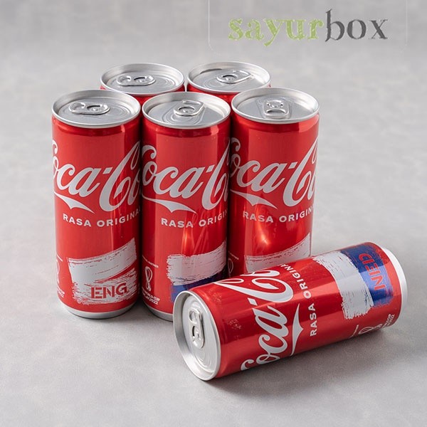 Jual Bundling - 6 x Coca-Cola Minuman Soda Original Kaleng 250 ml ...