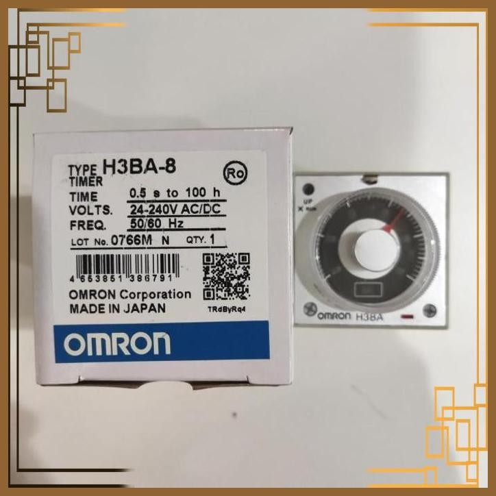 Jual [AAI] TIMER OMRON H3BA-8 220V ANALOG TIMER 8 PIN H3BA 8 24-240V AC ...