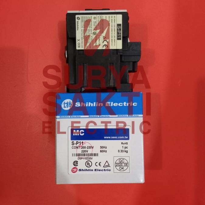 Jual Kontaktor / Contactor Sp11 / S-P11 Shihlin Electric 3 Phase 20 A ...