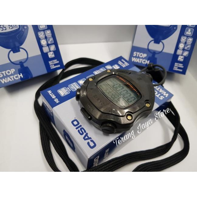 Jual Stopwatch Casio Hs-80Tw (Alat Pengukur Waktu) Hs80W Dijamin Asli 100% | Shopee Indonesia