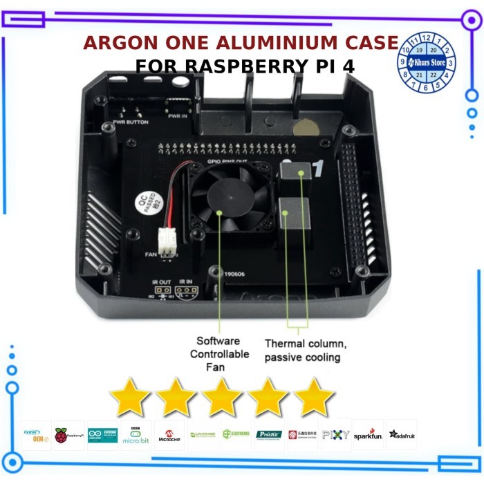 Jual Argon One Raspberry Pi 4 Aluminium Case Tgo | Shopee Indonesia