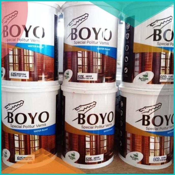 Jual POLITUR VERNIS KAYU BOYO WATER BASE 1 KG / PLISTUR KAYU PERNIS ...