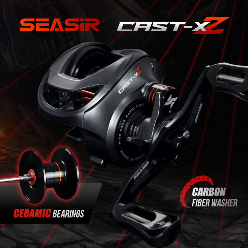 Jual Gulungan Pancing SEASIR Cast-X2 7.3:1 Rasio Gigi Kecepatan Tinggi ...