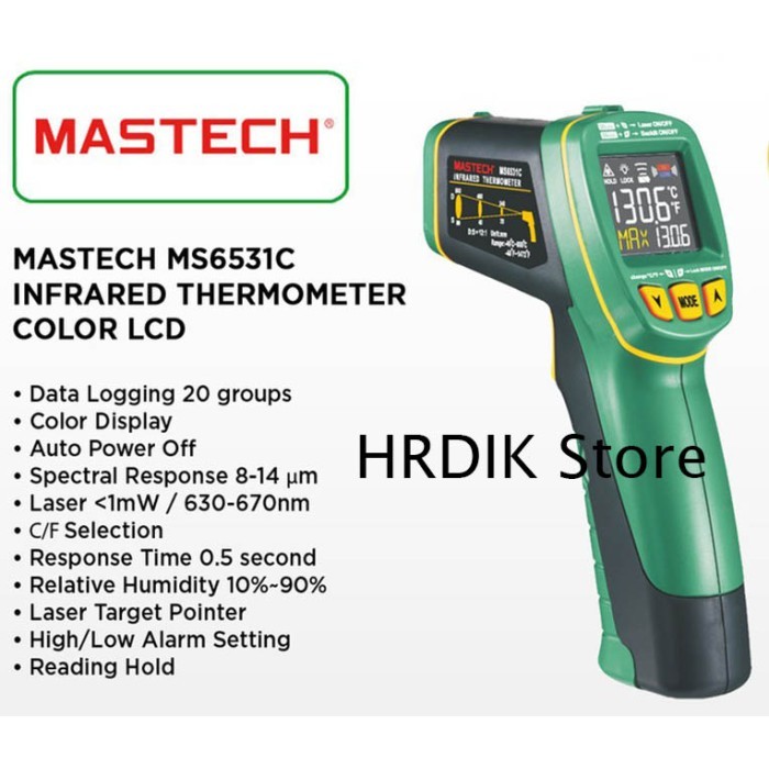 Jual Infrared Thermometer Pyrometer Mastech Ir Termometer Thermogun ...