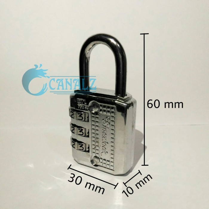 Jual HARGA DISKON Gembok Kode Pin Kombinasi 3 Digit Angka Nomor 30mm ...