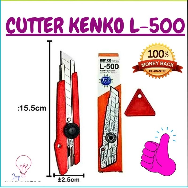Jual CUTTER KENKO BESAR L-500 ( harga 1 Biji ) | Shopee Indonesia