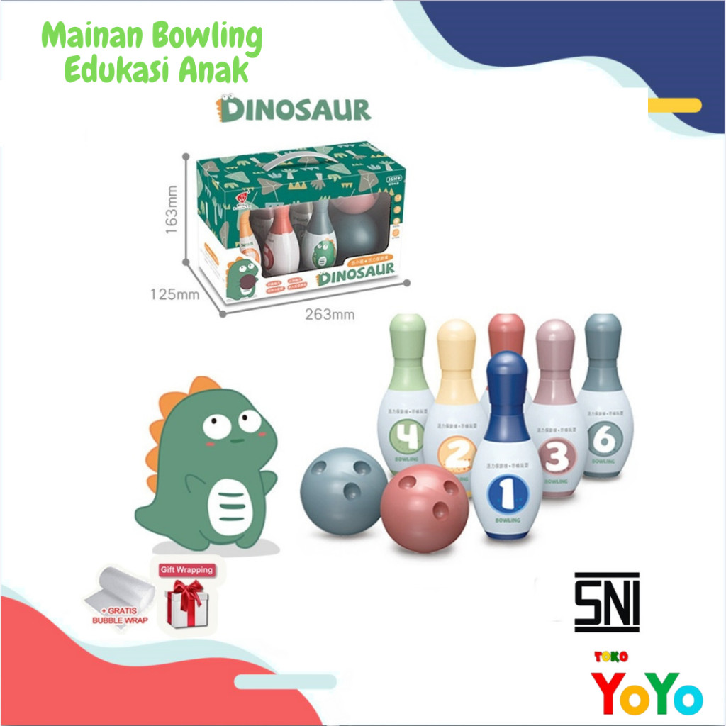 Jual TokoYoyo Mainan Anak Bola Bowling Ball Ukuran Besar Set Pin ...