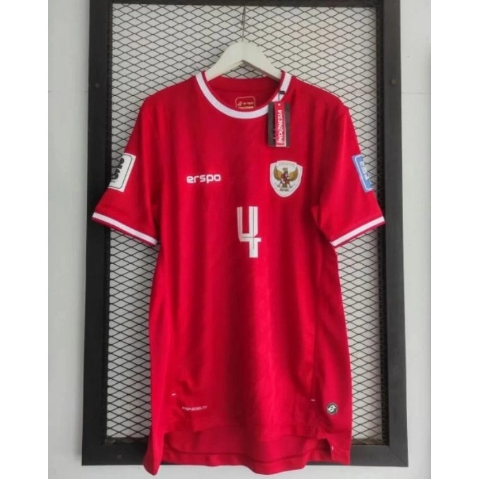 Jual Jersey Baju Bola Timnas Indonesia Home Erspo 2024 Fullpatch + Nameset Grade Ori | Shopee ...