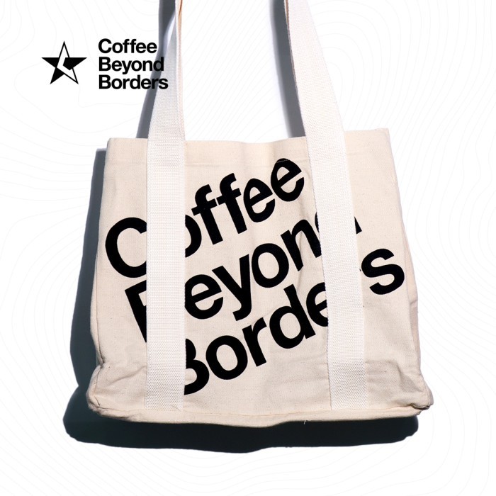 Jual KOMPLIT Coffee Beyond Borders Totebag - Greige | Shopee Indonesia
