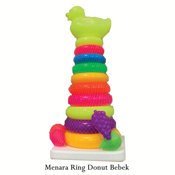 Jual Jona Tcj - Mainan Stacking Anak Menara Susun Ring Donut Jumbo ...