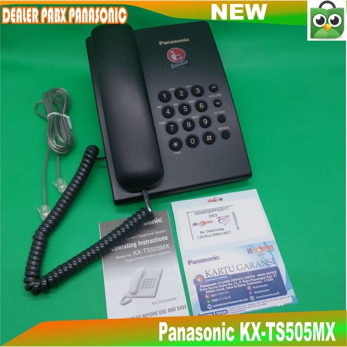 Jual Panasonic Single Line Telephone Kx-Ts505Mx Garansi Resmi 1 Tahun | Shopee Indonesia