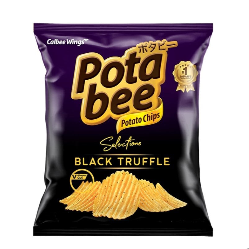 Jual POTABEE Potato Chips Selections Black Truffle 65 g | Shopee Indonesia