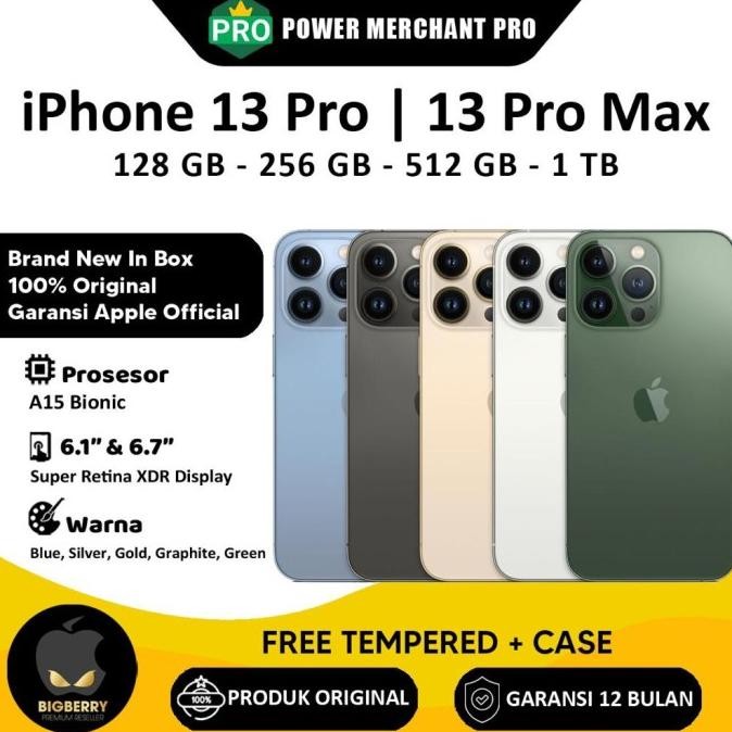 Jual [ READY ] IBOX Resmi iPhone 13 Pro Max 128GB 256GB 512GB 1TB Gold ...