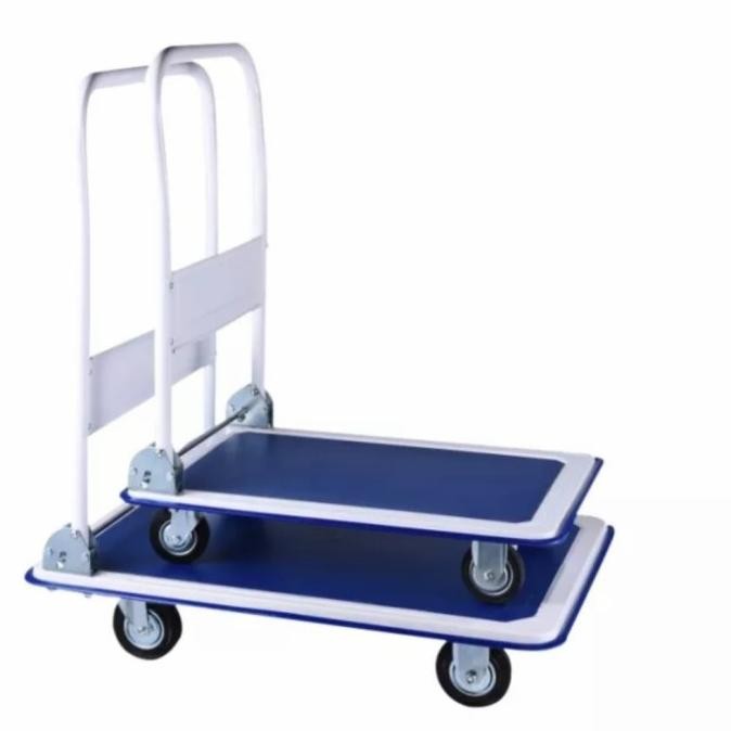 Jual GEROBAK BESI HAND TRUCK TROLLEY BARANG TROLLEY LIPAT BIRU 150-300 ...
