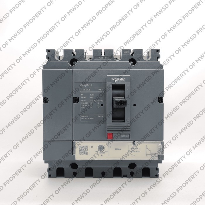 Jual SCHNEIDER MCCB CVS250B 4P 200A 25KA LV525312 | Shopee Indonesia