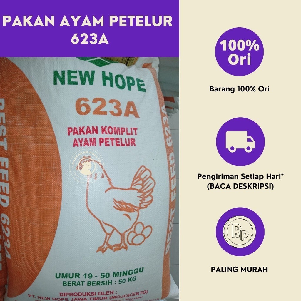 Jual Pakan Ayam Petelur Dewasa 623A (1 Kg, Usia Produksi) | Shopee Indonesia