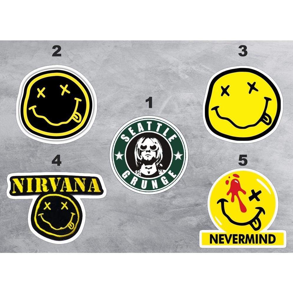 Jual STICKER PACK NIRVANA - STICKER BAND - STICKER AESTHETIC - STIKER ...