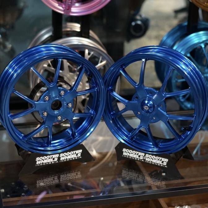 Jual Velg Mk Factory M7 Blue Set 12Inc Vespa Sprint Prima Gt Original ...