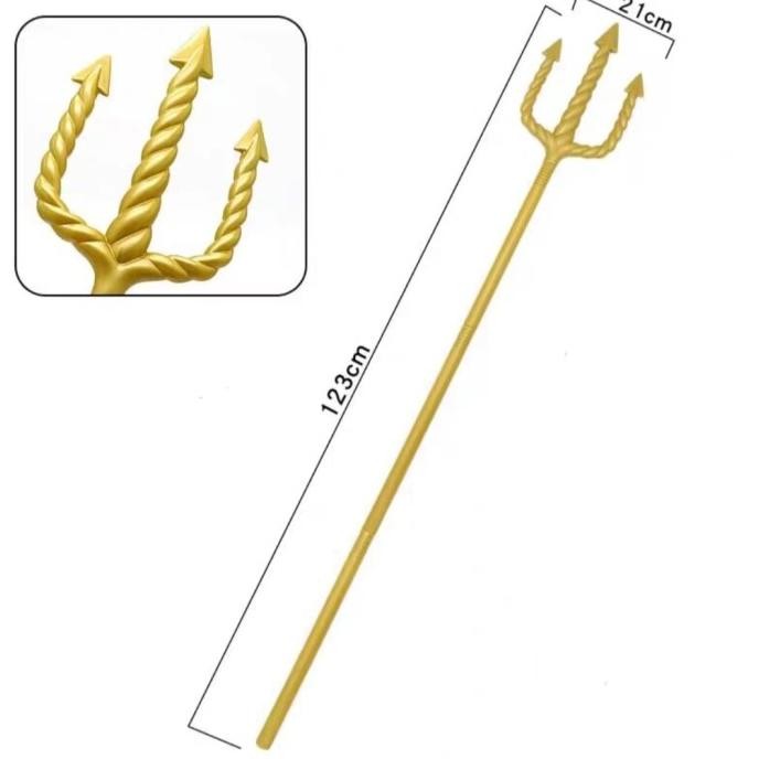 Jual Neptune Pitchfork Poisedon Trident Shiva Trishul Gold Trisula ...