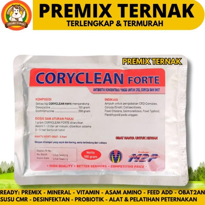 Jual CORYCLEAN FORTE 100 GRAM M2P - Obat Ayam Paling Ampuh - Obat Snot ...