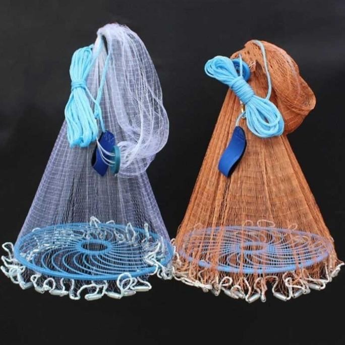 Jual Jaring Pancing Tangkap Ikan Jala Lempar Fishing Throw Net Cage ...