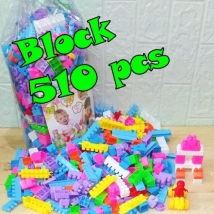 Jual er-90 BLOCKs 510 pc JUMBO Mainan Block Balok Blok Besar Mr Block ...