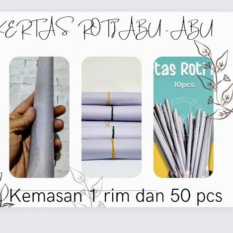 Jual 1 Rim - Kertas Roti Abu abu - Kertas Pembungkus Makanan -Kertas ...