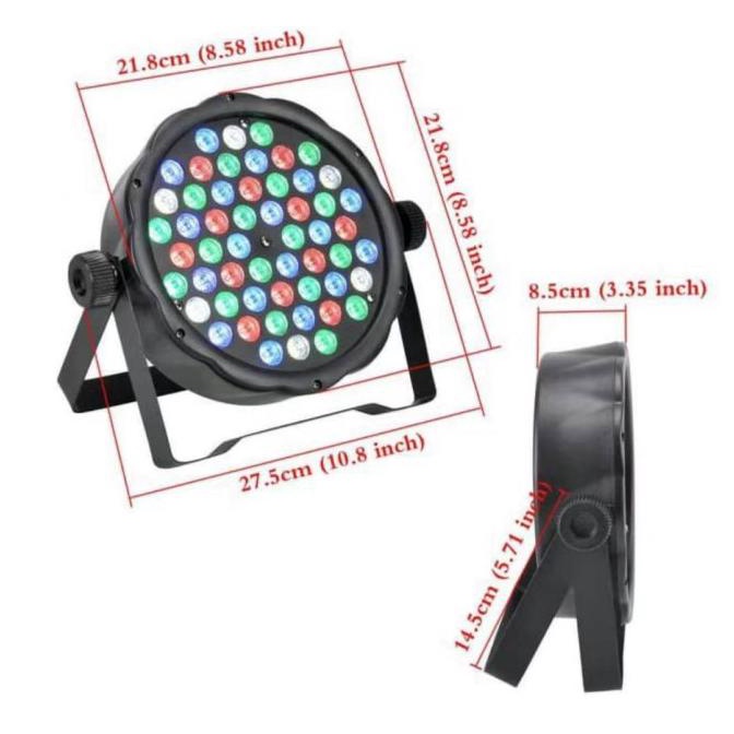 Jual Lampu Sorot Panggung Led Par 54 Rgb Cahaya Disco Warna Warni 54 W ...
