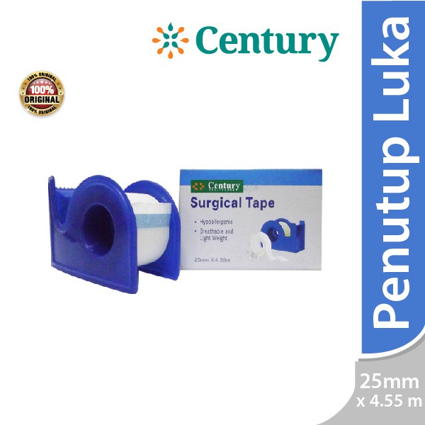 Jual Century Surgical Tape lebar 2.5 cm / Plester bedah /Plester Luka ...