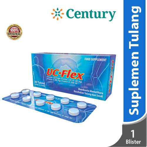 Jual Uc-flex Blister @10 Tablet / uc flex / Vitamin D / Suplemen Tulang ...