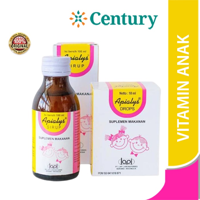 Jual Apialys Drops 10 ml & Apialys Syrup 100 ml/Suplemen/Multivitamin ...