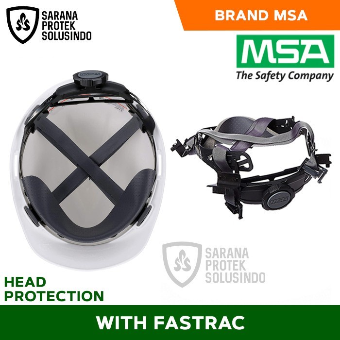 Jual ALAT KESELAMATAN SAFETY HELMET FULL BRIM MSA ORI USA FASTRAC III ...