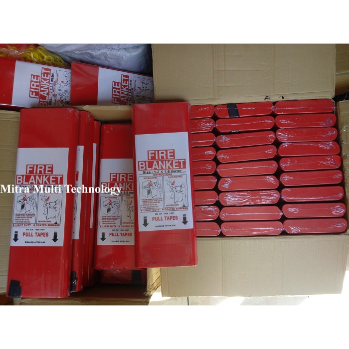 Jual ALAT KESELAMATAN FIRE BLANKET / SELIMUT ANTI API 1,2 M X 1,8 M ...