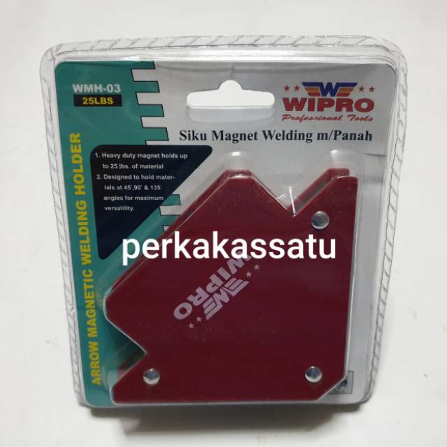 Jual SIKU LAS MAGNET MODEL PANAH 3" WIPRO MAGNETIC WELDING HOLDER ARROW ...