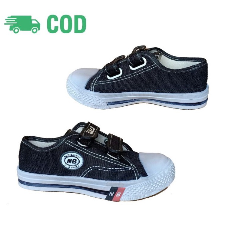 Jual RFKM6260 Sepatu Sekolah NB Anak TK Dan SD Model Perekat | Shopee ...