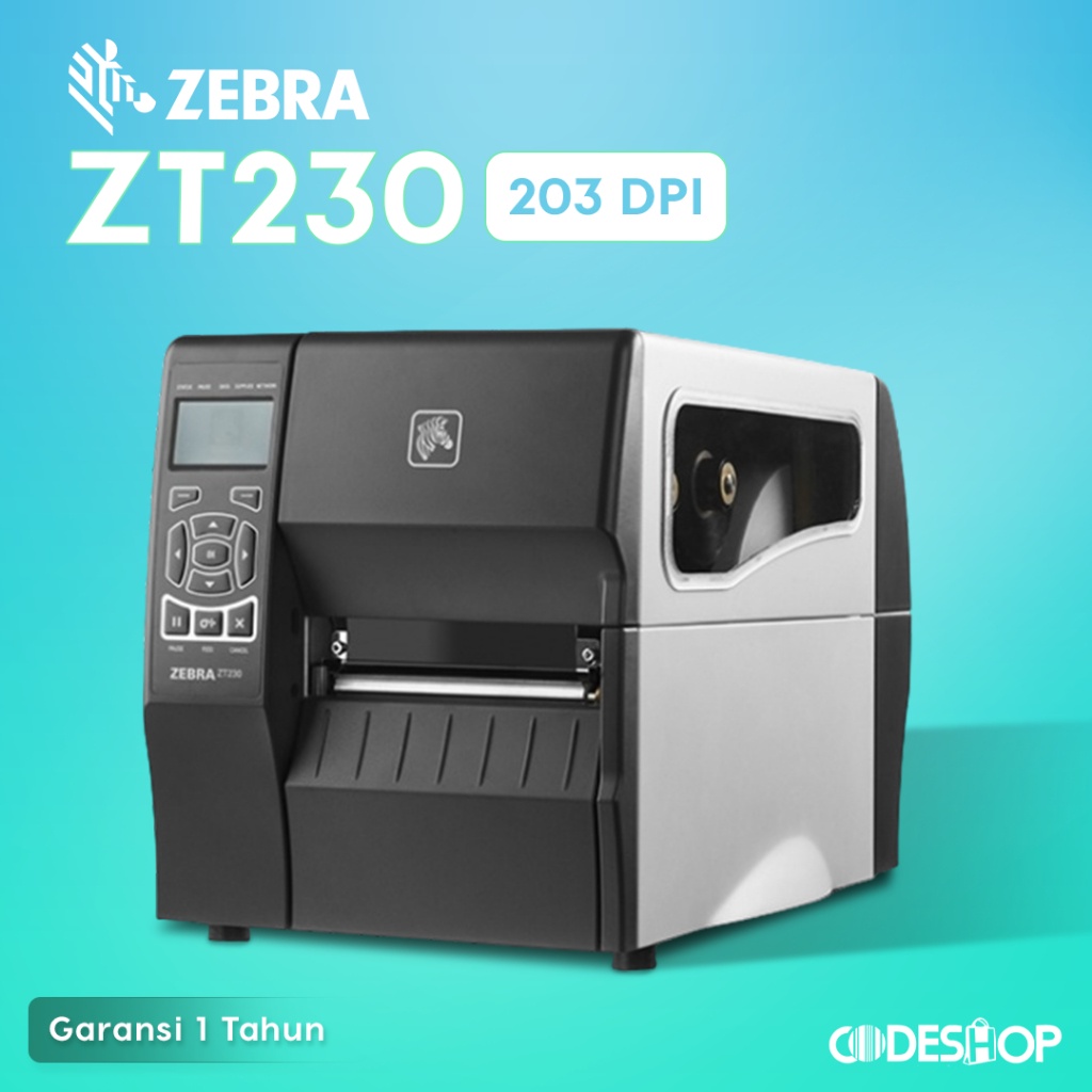 Jual Printer Barcode ZEBRA ZT-230 USB RS232 | Shopee Indonesia