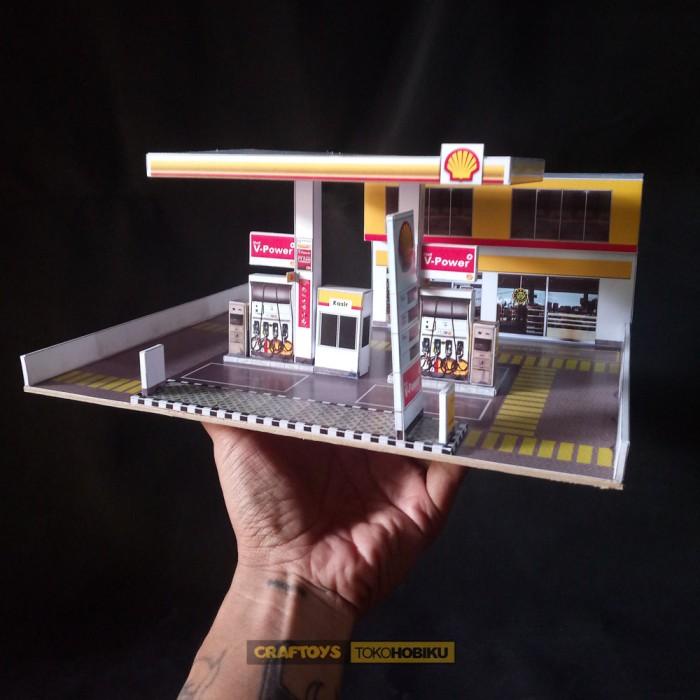 Jual [[[ PROMO ]]] Diorama Diecast Skala 64 - Miniatur SPBU Shell ...