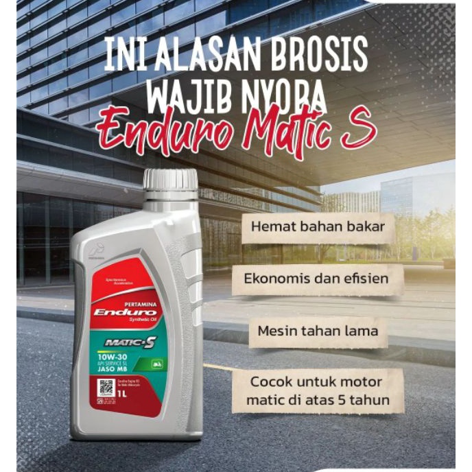 Jual (CR /X☑> MATIC S OLI ENDURO MATIC S 0.8 10W30 100% ASLI PERTAMINA ...